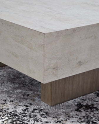 Jorlaina Square Cocktail Table - Light Grayish Brown - La Sierra Furniture